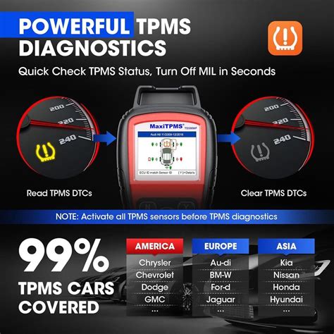 Autel Maxitpms Ts508wf Tpms Relearn Tool Tpms Sensors Activateresetprogramming Ebay