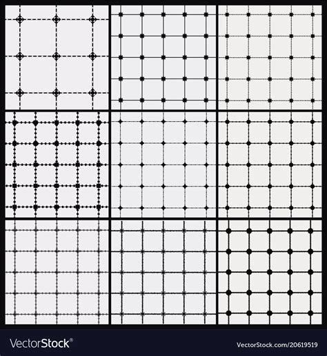 Seamless Pattern Repeating Geometric Squares Vector Image
