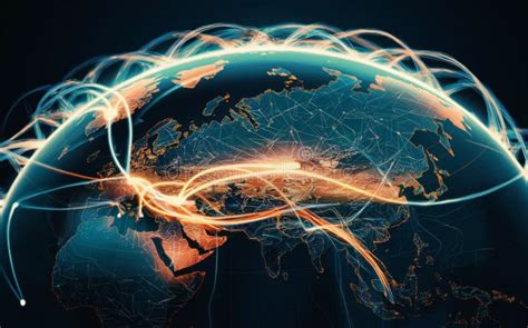 Ai Generated Cyber Global Networking Stock Illustration Illustration Of Communication