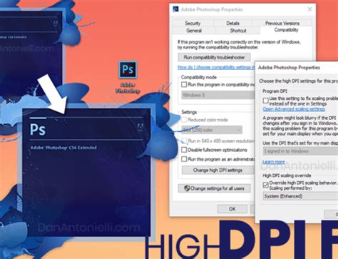 adobe app scaling on high dpi displays fix dan antonielli
