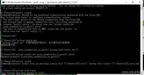 windows系统下gsutil 工具使用（下载waymo perception数据集为例） gsutil 下载waymo csdn博客