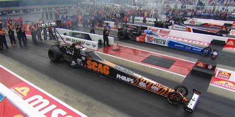 Dragsters Ready To Roar Down The Quarter Mile At Thunder Valley