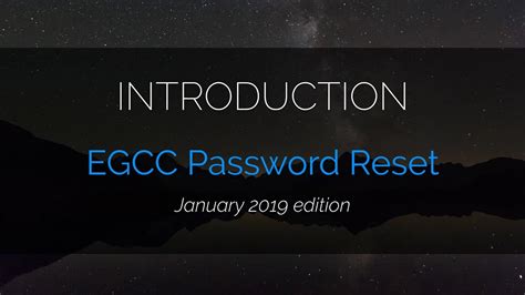 Password Reset Tutorial Youtube