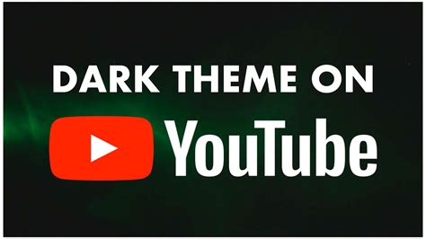 How To Enable Dark Mode On Youtube Youtube