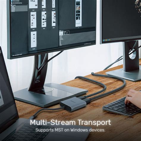 Usb C To Dual Displayport Adapter Unitek