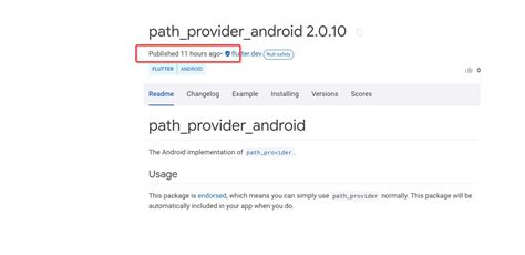 [path provider] path provider android 2 0 10 throws missingpluginexception on older versions of