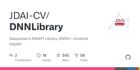 Github Jdai Cvdnnlibrary Daquexians Nnapi Library Onnx Android