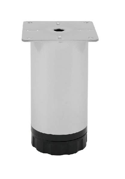 Picior Mobila Metalic Ø60 Finisaj Aluminiu