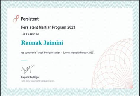 Raunak Jaimini On Linkedin Learningandgrowing Persistentsystems