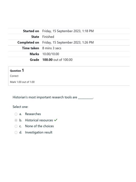 Prelim Quiz 1 Attempt Review Pdf Primary Sources