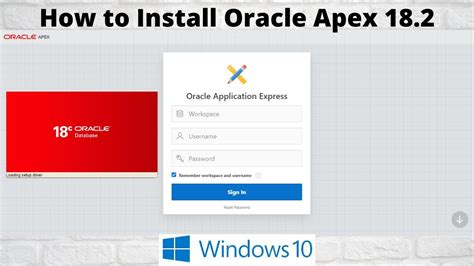 Oracle Apex Installation Youtube