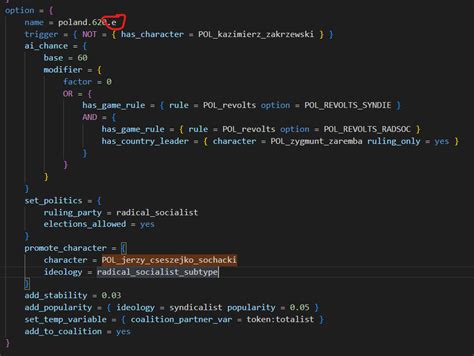 Pol Jerzy Cseszejko Sochaki Doesnt Work · Issue 21709 · Kaiserreich
