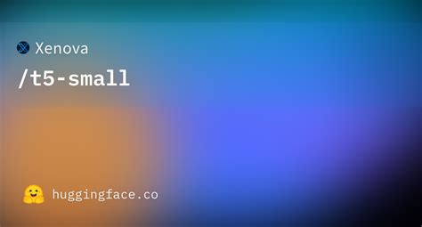 Xenova T5 Small · Hugging Face