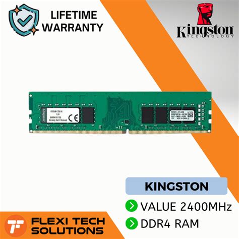 KINGSTON VALUE RAM 16GB 2400MHz DDR4 CL19 KVR24N17D8/16 – Flexi Tech