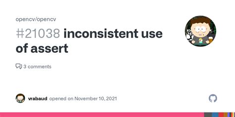 Inconsistent Use Of Assert · Issue 21038 · Opencvopencv · Github