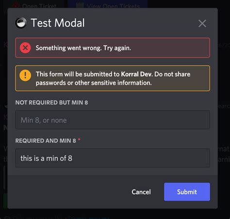 Having Min Value Set On Non Required Text Input Prevents Submitting Issue Discord