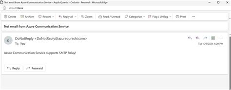 Send Emails Via Smtp Relay With Azure Communication Services Microsoft Community Hub