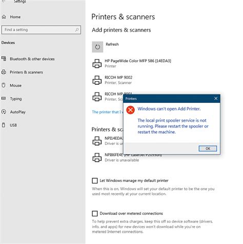 Windows Can T Open Add Printer Windows Forums