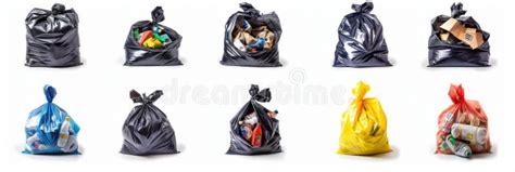 Trash Bags Set Full Plastic Garbage Containers Polyethylene Rubbish Bag Set Rubbish Sack