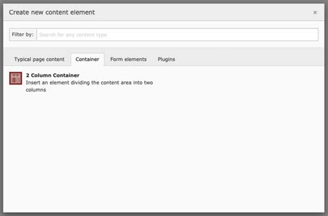 How To Implement A Simple 2 Column Layout Container In Typo3
