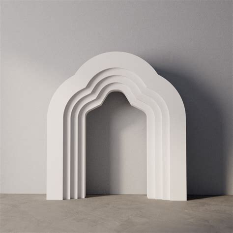 3d Backdrop Temple Arch