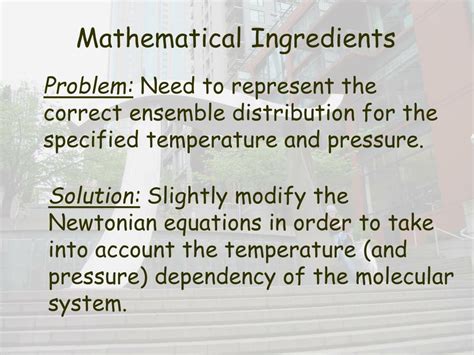 Ppt A Pinch Of Verlet Velocity Algorithm A Dash Of Langevin Dynamics Powerpoint Presentation