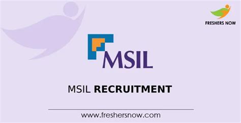 Msil Recruitment 2023 Notification For 72 Posts Online Form