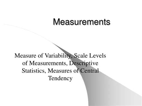 PPT Measurements PowerPoint Presentation Free Download ID 4452047