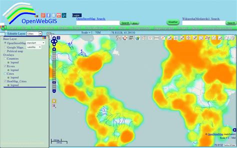 Heatmap JavaScript Openlayers And Canvas Digital Geography