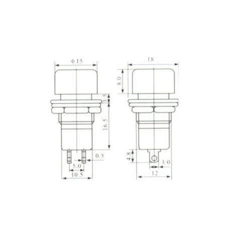 Chave Push Button Com Trava Psb 16a Preto Autocore Robótica Arduino Em Fortaleza Você