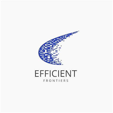 Premium Vector Efficient Frontier Abstract Symbol Logo Design Concept