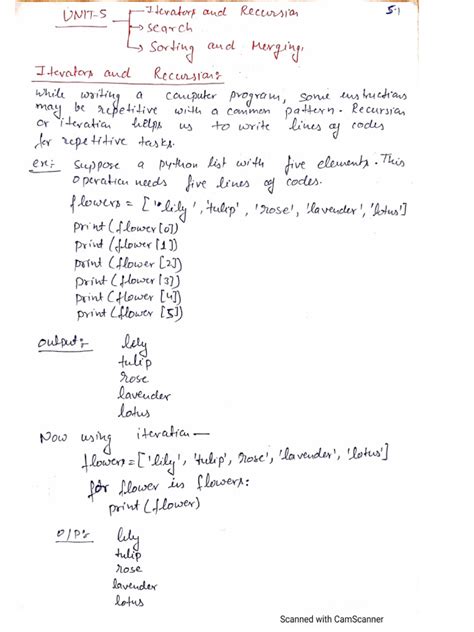 Python Hand Written Notes 1 107 121 Pdf