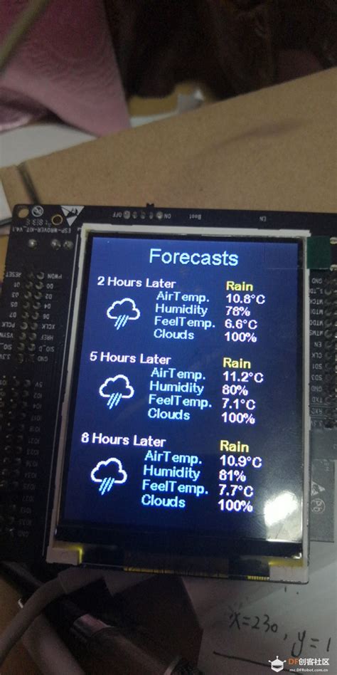 用esp32撸一个天气预报助理 Df创客社区