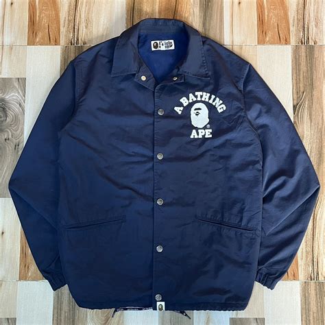 Bape College Coach Jacket Grailed