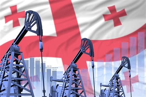 유 정의 산업 그림 플래그 배경에 조지아 석유 산업 개념 3 차원 일러스트 레이 션 0명에 대한 스톡 사진 및 기타 이미지 0명 3차원 형태 가솔린 Istock