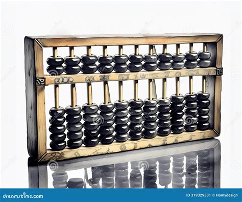 Ancient Abacus Tool Of Calculation Stock Illustration Illustration