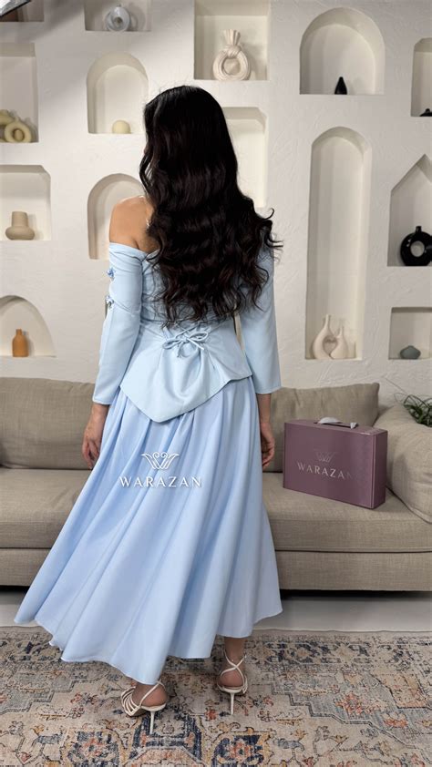 فستان ناعم بكرستال Xxl بيبي بلو