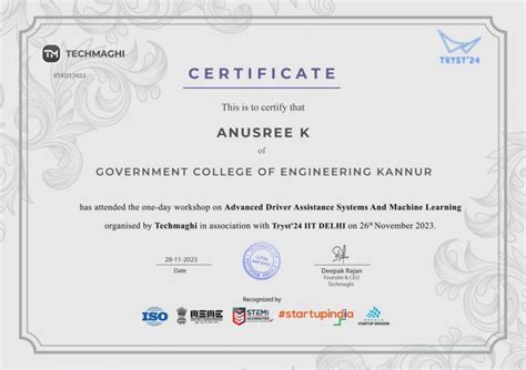 Anusree K On Linkedin Adas Machinelearning Techmaghi Tryst24