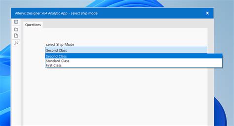 open app workflow based on analytical app select alteryx community