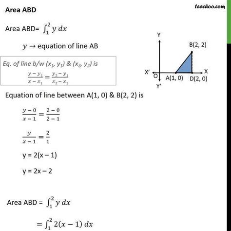 Question 7 Using Integration Find Area Bounded By Triangle 1 0