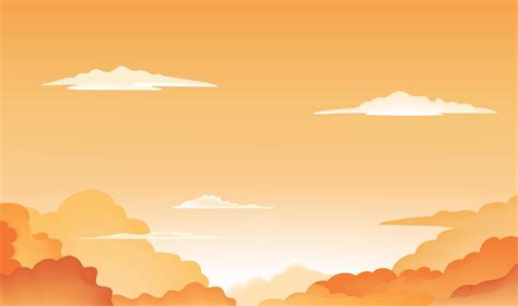 Golden Yellow Sky With Cloud Background 46893055 Vector Art At Vecteezy