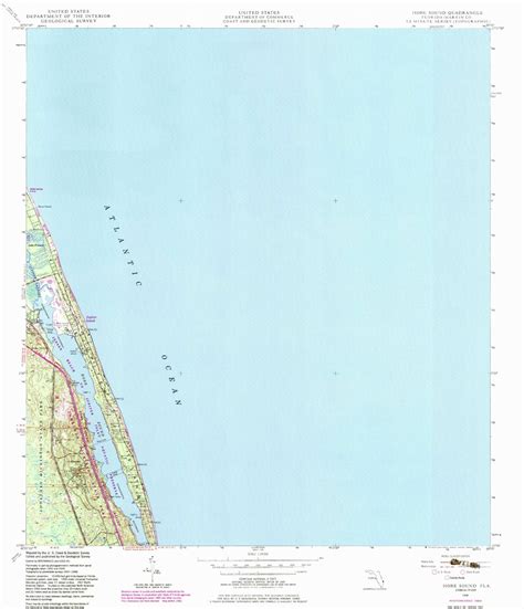 Classic Usgs Hobe Sound Florida 75x75 Topo Map Mytopo Map Store