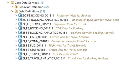 Abap Restful Application Programming Model 10 Travel Service Generated Objects