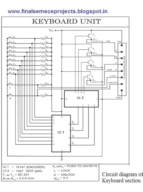 Circuit Diagram Of Keyboard