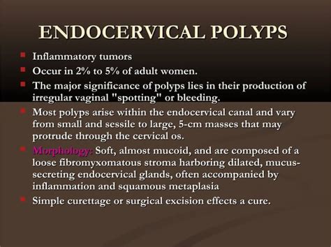 Pathological Lesions Of Cervix Ppt Benign And Malignant Lesions Of
