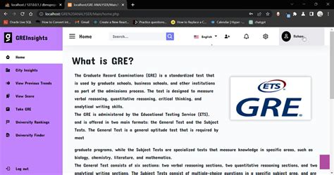 GitHub Vinu GRE ANALYZER WEB APP A Full Stack Web Application Designed To Estimate GRE