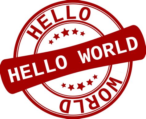 Label Hello World Openclipart