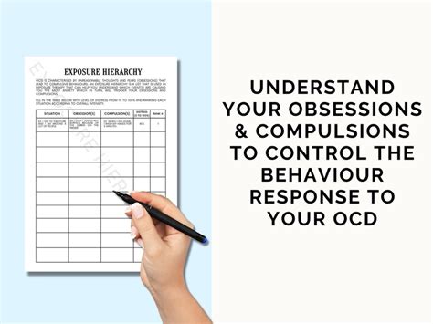 Erp Worksheets Ocd Worksheets Ocd Workbook Exposure Etsy