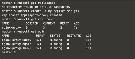 how to create a replicaset in kubernetes