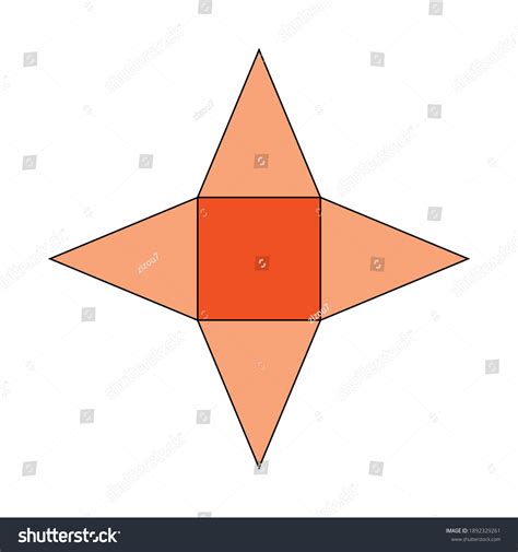 Net Square Pyramid Vector Stock Vector Royalty Free 1892329261